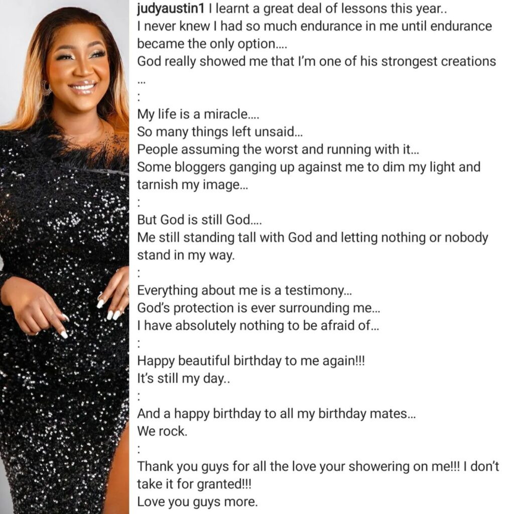 Judy Yul-Edochie writes about life, relationship as she turns a year ...
